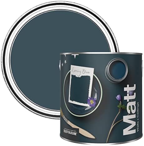 Rust-Oleum Colours Matt Emulsion Wall and Ceiling Paint - Evening Blue ...