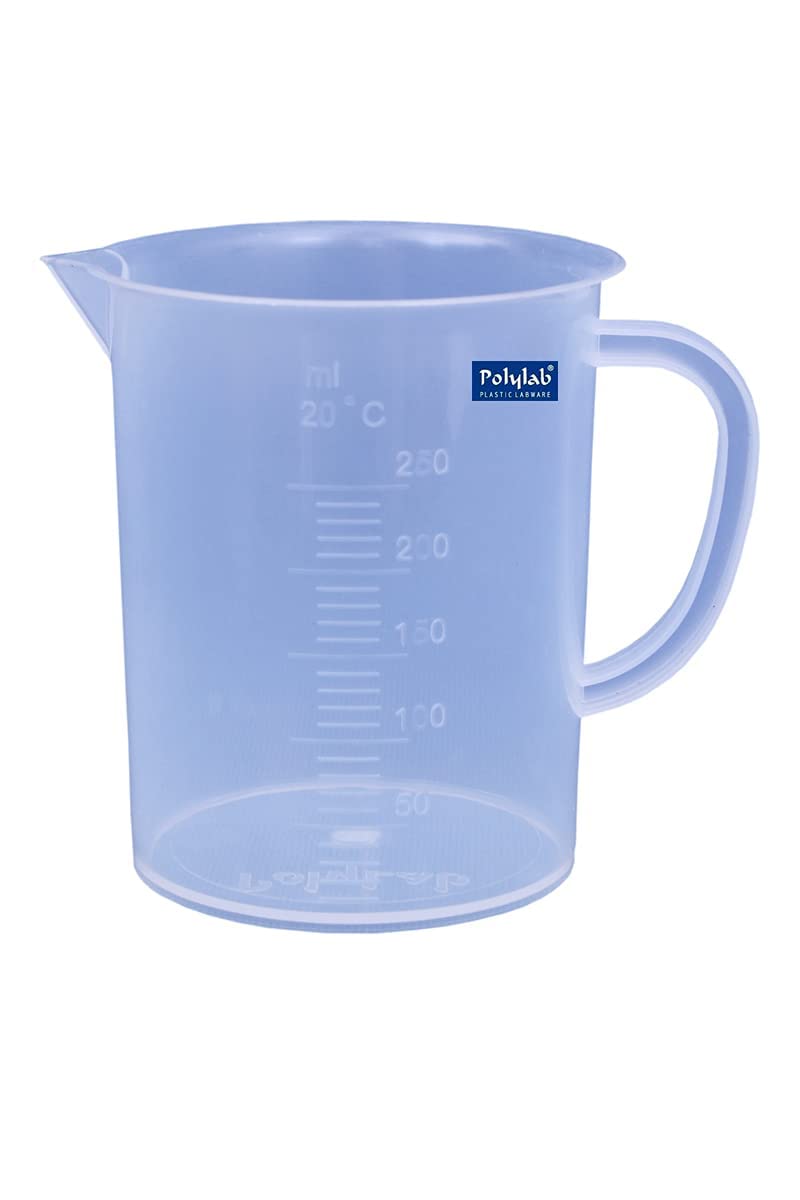 Buy Polylab Polypropylene Measuring Jug with Handle of 250ml - Pack of ...