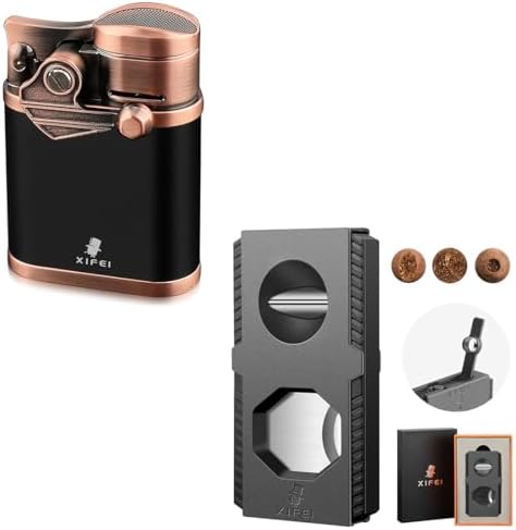 Amazon.com: XIFEI Cigar Lighter 4 Jet Flame with Cigar Holder & XIFEI 3 ...