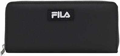 Amazon | [フィラ] 長財布 ラウンドファスナー メンズ レディース FIS-0581 (ブラック) | FILA(フィラ) | 財布