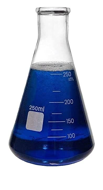 Buy FZN Borosilicate Glass Conical Flask, 250ml (Pack of 1) Capacity ...