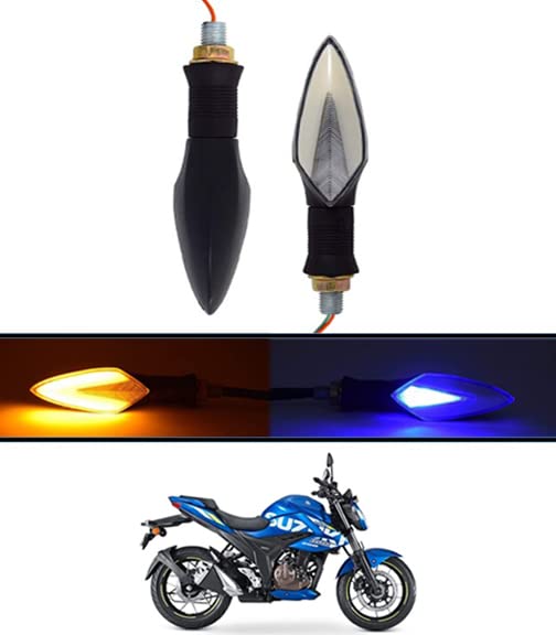 MATIES Leaf Indicator 12V Turn Signal Light Bike Indicators For Suzuki ...