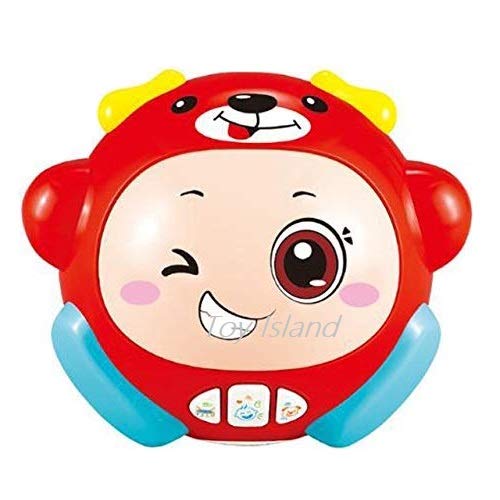 Buy Automatic Kids Colorful Face Lovely Attractive Rattles Light Music ...