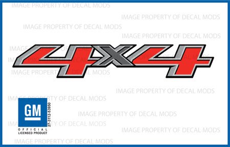 Chevy 4x4 Stickers