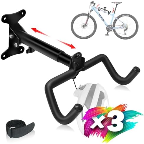 Amazon.com: CUCESH Bike Wall Mount Rack - Horizontal 3 Pack - Indoor ...