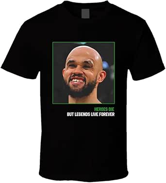 Derrick White Chipped Tooth Heroes T Shirt 2XL Black | Amazon.com