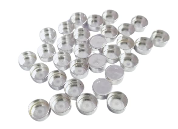 Amazon.com: Sterling Silver Round Bezel Cups, bezel cup, silver bezel ...