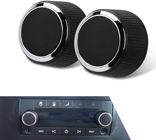 Amazon.com: yvshy Pack of 2 Car Volume Knob Replacements, Radio Audio ...