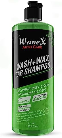 Wavex Foam Wash Car Shampoo Concentrate (1L) pH Neutral, Extreme Suds ...