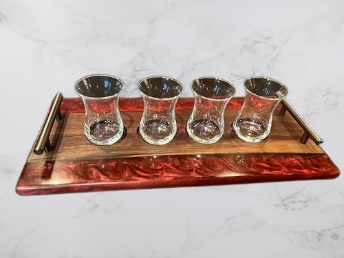 Amazon.com: Flight Board Set with 4 glasses,Beer Tasting, Whiskey ...