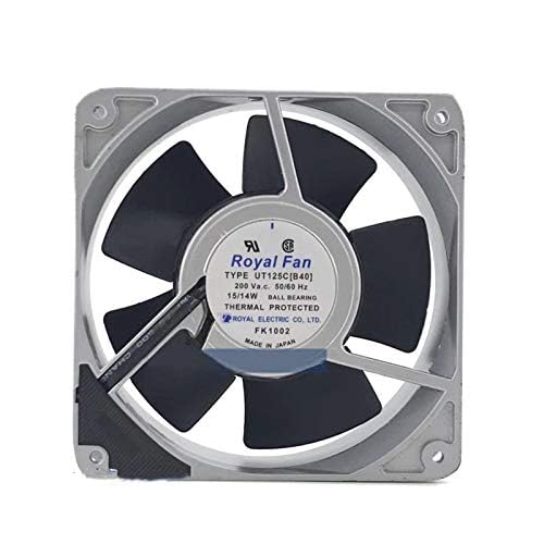 Amazon.com: UT125C[B40] Royal Cooling Fan 200V 120mm - 12038 15/14W ...