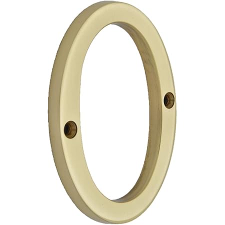 Amazon.com: QCAA Forged Brass House Number, 6", 0, Polished Brass ...
