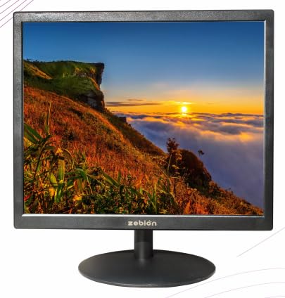 Zebion Led Monitor 19 inch Square HDMI | VGA | PC Screen | Office Use ...