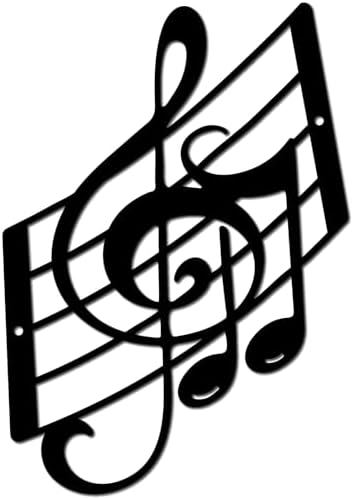 Amazon.com: CREATCABIN Music Notes Metal Wall Art Decor Musical Note ...