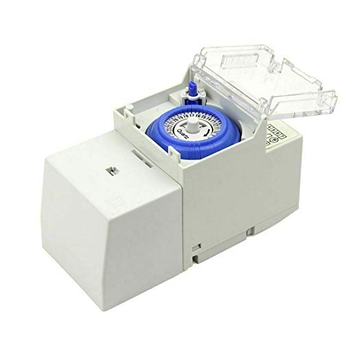 Generic SUL181H Mechanical Timer 24 Hours Time Switch Relay Electrical ...