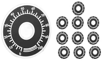 Potentiometer Dial Plates, Dial Face Plate Easy Operation 0-100 for ...