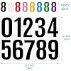 Amazon.com: 3 Inch Mailbox Number Stickers 0-9 – 6 Sheets Large Vinyl ...