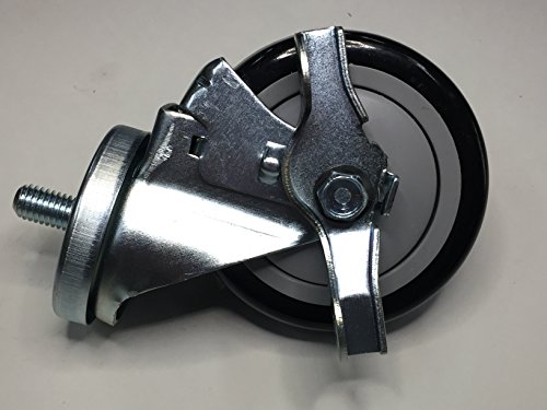 Heavy Duty - Transmission Jack Casters, Set of 4, (2 Locking and 2 Non ...