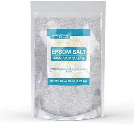 Amazon.com : Epsom Salt (1 Gallon) by Earthborn Elements, Resealable ...