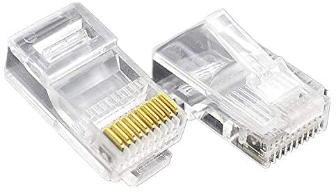 10 pin RJ45 / RJ50 Connector (5 Pcs Pack Lot) : Amazon.in: Computers ...