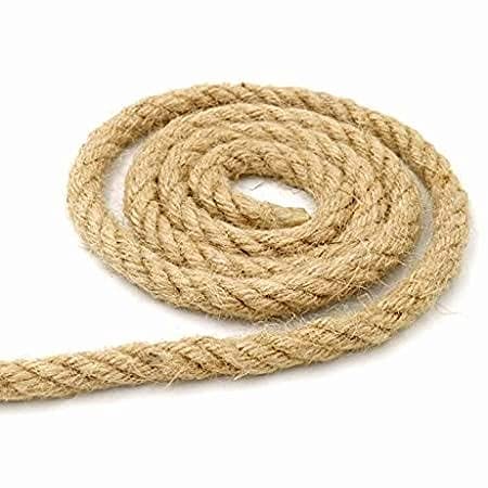 Powertech Natural Jute Linen Twine Rustic String Cord Rope DIY Burlap ...