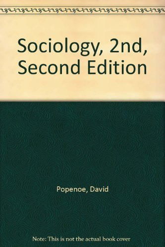 Sociology, 2nd, Second Edition: Popenoe, David: Amazon.com: Books