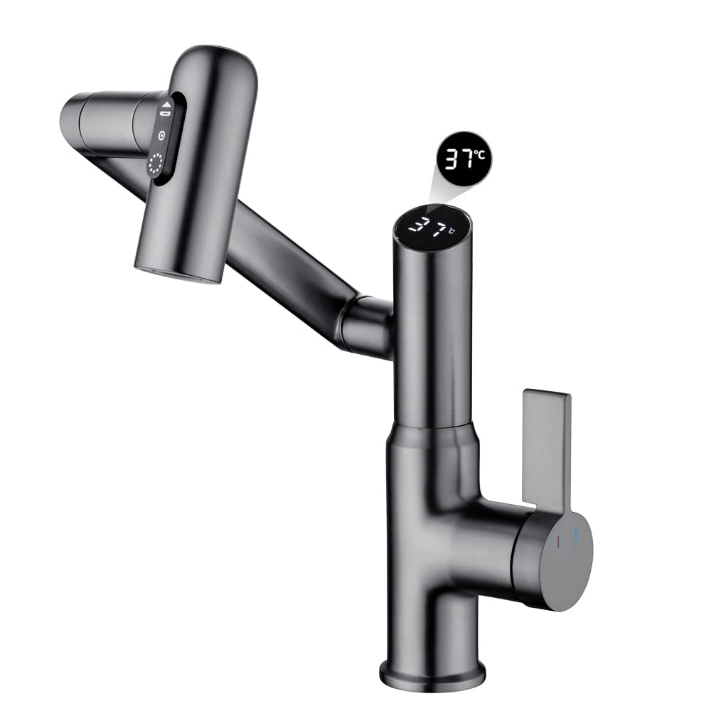 Temperature Bathroom tap,2 sprays,No electrical temperature display ...