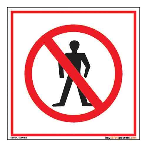 buysafetyposters.com - Outsiders Not Allowed Sign In English - Square ...