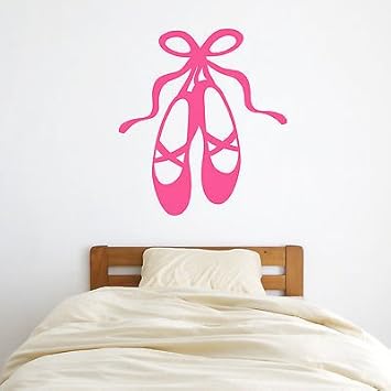 Amazon.com: Ballet Dancing Shoes Wall Sticker - Art Vinyl Decal ...