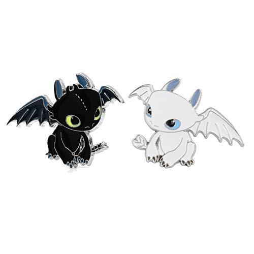 How to Train Your Dragon Pins Light Fury Night Fury Zinc Alloy - Want ...
