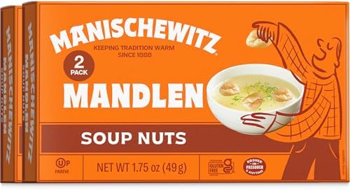 Amazon.com: Manischewitz Mandlen Soup Nuts 1.75oz (2 Pack) | Gluten ...