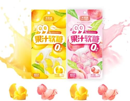 Amazon.com : AMOS 4D Gummy Candy Fruit Snacks, 3D Fruit Shaped Gummies ...