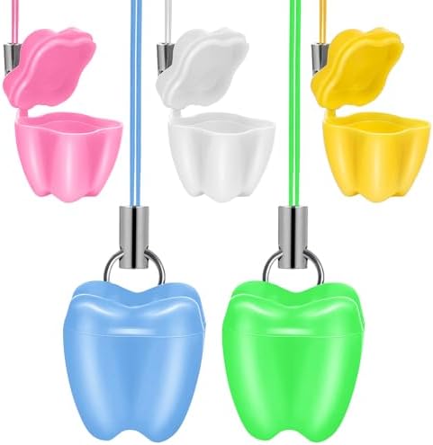 Amazon.com : 30 Pcs Lost Teeth Saver Necklace Baby Milk Tooth Storage ...