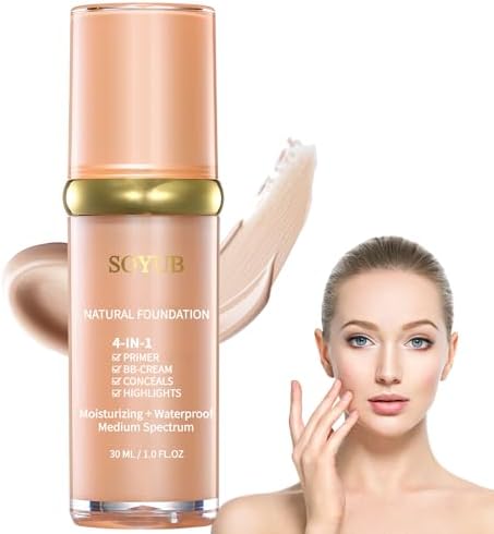 Amazon.com : Foundation 4 in 1 - Medium Spectrum with SPF 50 ...