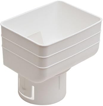 Universal Downspout to Drain Pipe Tile Adapter (White, 3x4x3) by ...