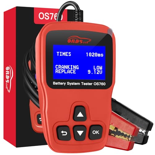 OBDScar OS760 12V Cat Battery Tester Automotive 100-2000 CCA Battery ...