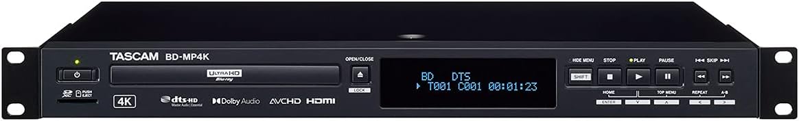 Amazon.co.jp: TASCAM BD-MP4K 4K UHD ブルーレイ Blu-ray/マルチメディアプレイヤー 業務用 タスカム ...