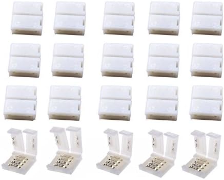 20 pcs 4 poligen LED Verbinder LED Strip Connector 10mm Breit LED ...