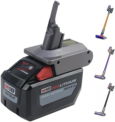 Amazon.com: Battery Adapter for Dyson V7/V8 for Milwaukee M18 18V ...