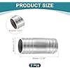 sourcing map 2Pcs 28x65mm Hose Barb Equal Pipe Fitting, 304 Stainless ...