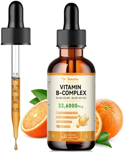 Liposomal Vitamin B Complex Drops with Vitamin B1 Thiamine, B2 ...
