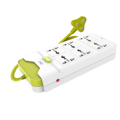 GM Lemoid 3256 Plastic 6+1 Spike Guard (White and Lime) : Amazon.in ...