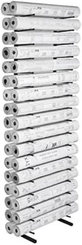 Amazon.com: FixtureDisplays® Black Metal Blueprint Display 21X10X84" 16 ...