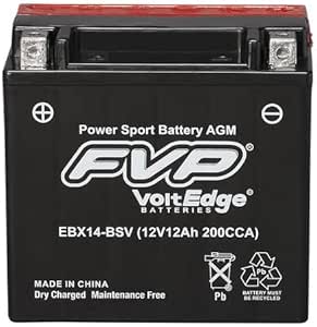Amazon.com: FVP - Dry Charge Agm (EBX14-BSV) : Automotive