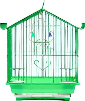 Ammaieesan Green Color Birds House Cage for Pet Birds | Pack of 1 ...