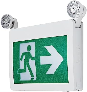 Running man Exit sign Thermoplastic sign combo Emergency light LED ...