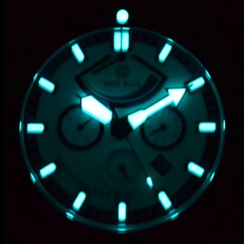 Buy Deep Blue Chronograph Luminous dial Dial Men's Watch-I Cal Diver ...