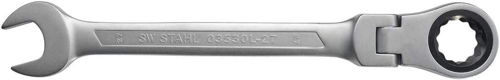 SW-Stahl 03530L-27 Combination Ratchet Spanner 27 mm with Joint – BigaMart