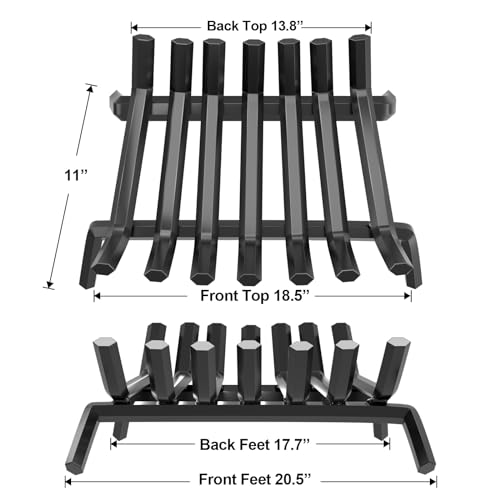 Snapklik.com : Fireplace Log Grate 30 Inch Wrought Iron Fire Place ...