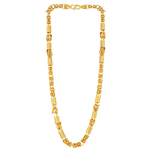 Buy MEENAZ Chain for Men Boys Husband gents boyfriend Stylish golden ...